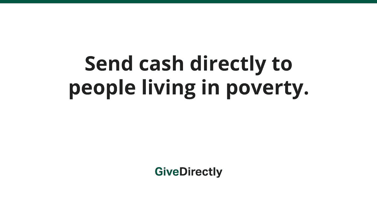 GiveDirectly UK | GiveDirectly