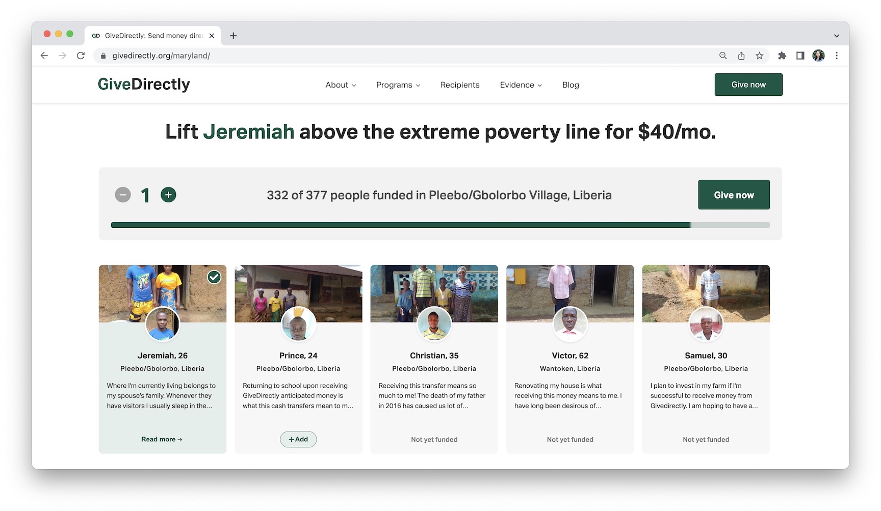 A new tool to give even more directly to people in poverty | GiveDirectly