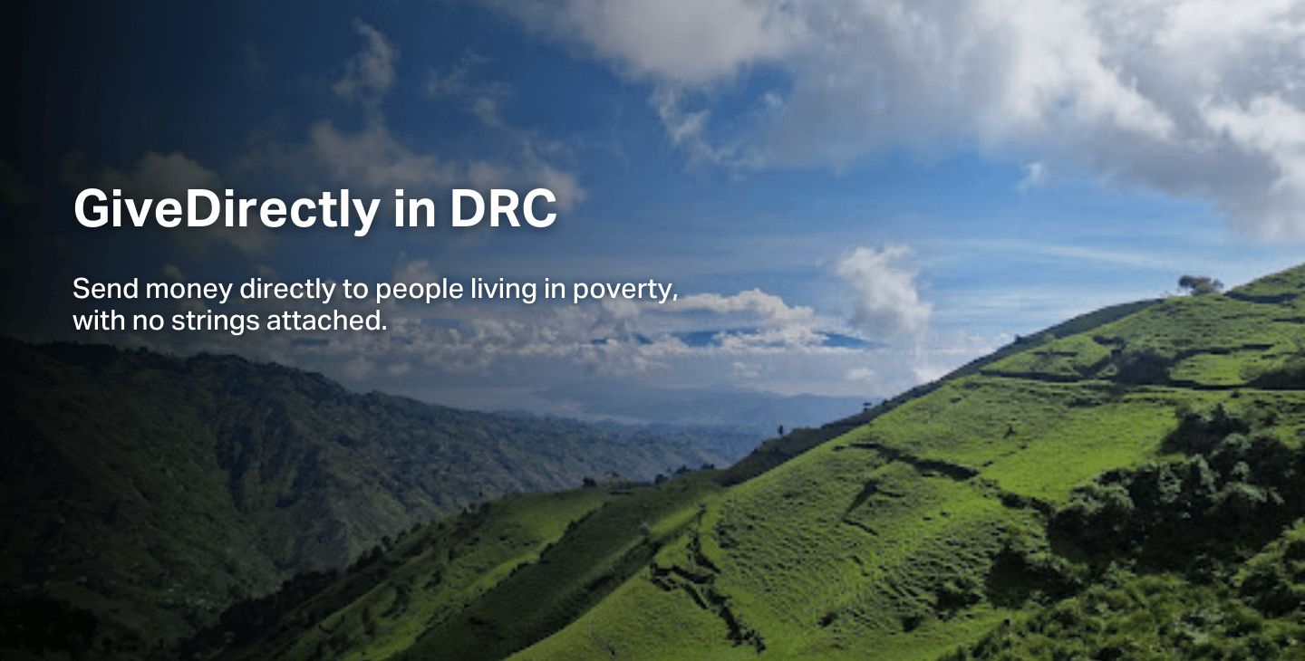 Cash Aid in DRC | GiveDirectly
